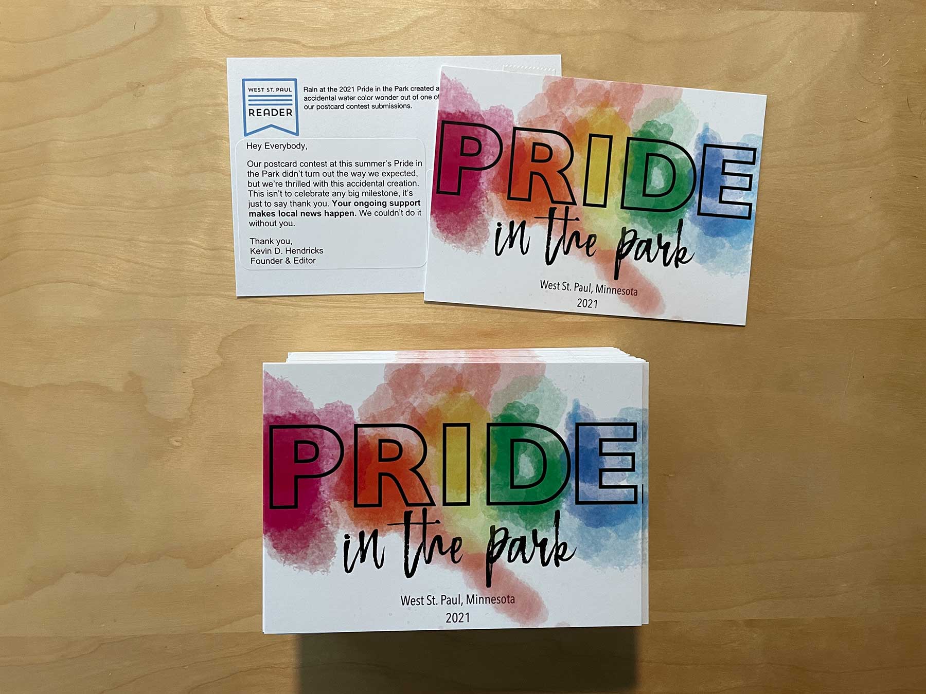 Pride Postcard to Say Thank You – West St. Paul Reader